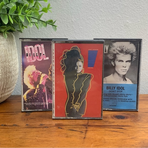 Vintage | Other | Vintage Janet Jackson And Billy Idol Cassette Tapes ...